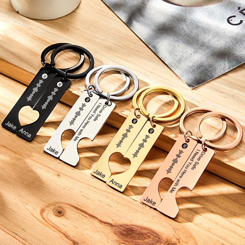 Drive Safe Spotify & Names Matching Keychains – Compass Gift Shop