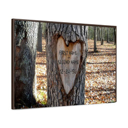 Names Carved in Oak Tree Artwork – Compass Gift Shop